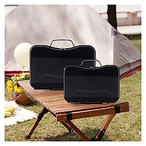 ZICANA BBQ Grill Portable Barbeque Grill Heavy Duty Folding Camping Stove BBQ Charcoal Grill Outdoor Cooking Picnic Barbecue Tools Picnic