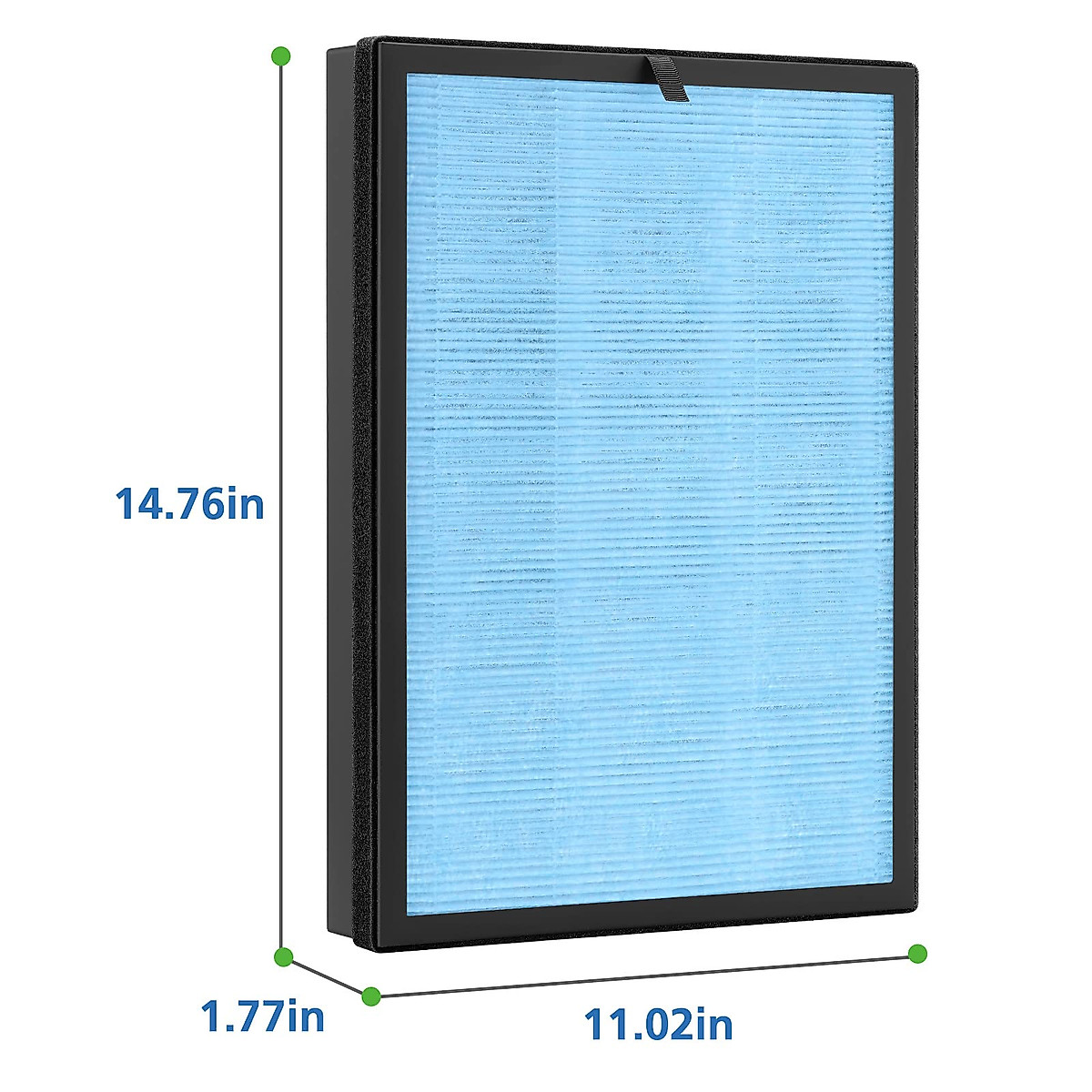 2 Pack AP1002 Replacement Filter AP1002-RF, Compatible with AIRTOK AP1002 Air Purifier, H13 True HEPA