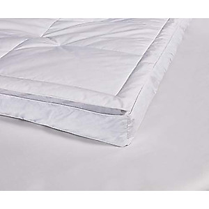 Kathy Ireland 233 Thread Count 3 inch White Down Fiber Top Featherbed Mattress Topper-(Full/Queen/King), Twin