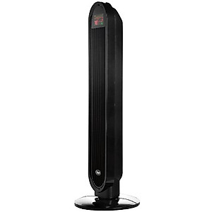 Ozeri 360 Oscillation, Micro-Blade Noise Reduction Technology Tower Fan, Black