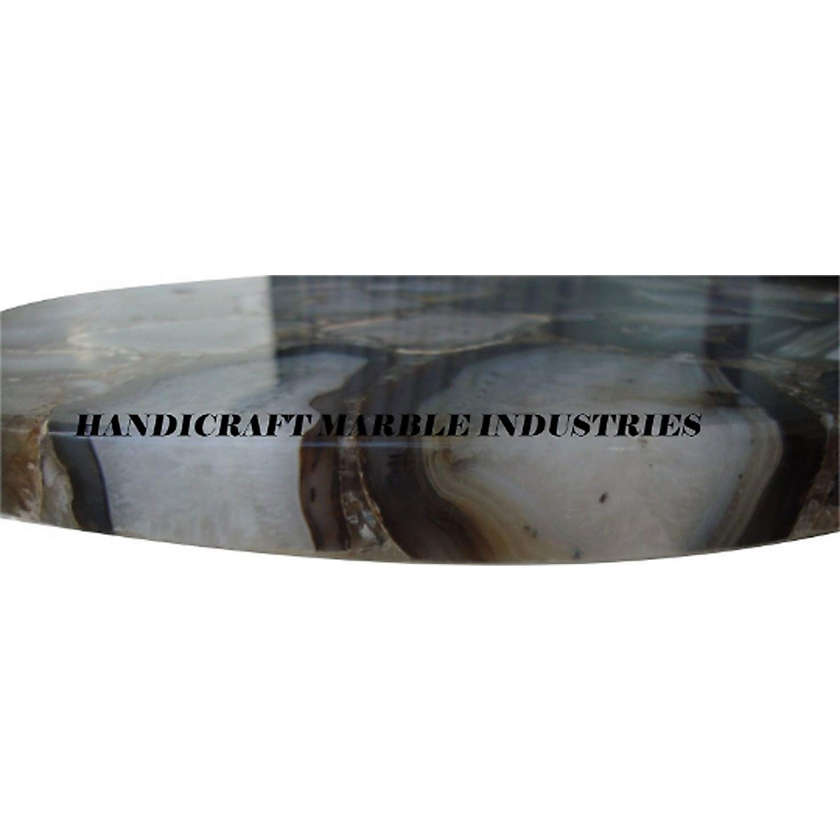 Natural Agate Stone Round 33" x 33" Inch Coffee Table Top, Natural Agate Stone Round Dining Table Top, Natural Agate Meeting Room Table Top, Agnidus Agate, How To Pronounce Agate, Family Heir Loom