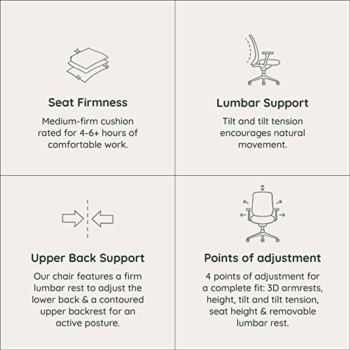 Branch Daily Chair - Sustainable and Stylish Mesh Computer Office Chair with Swivel, Lumbar Rest, and Adjustable Armrests - Comfortable Seating for Improved Posture and Productivity - Green-White