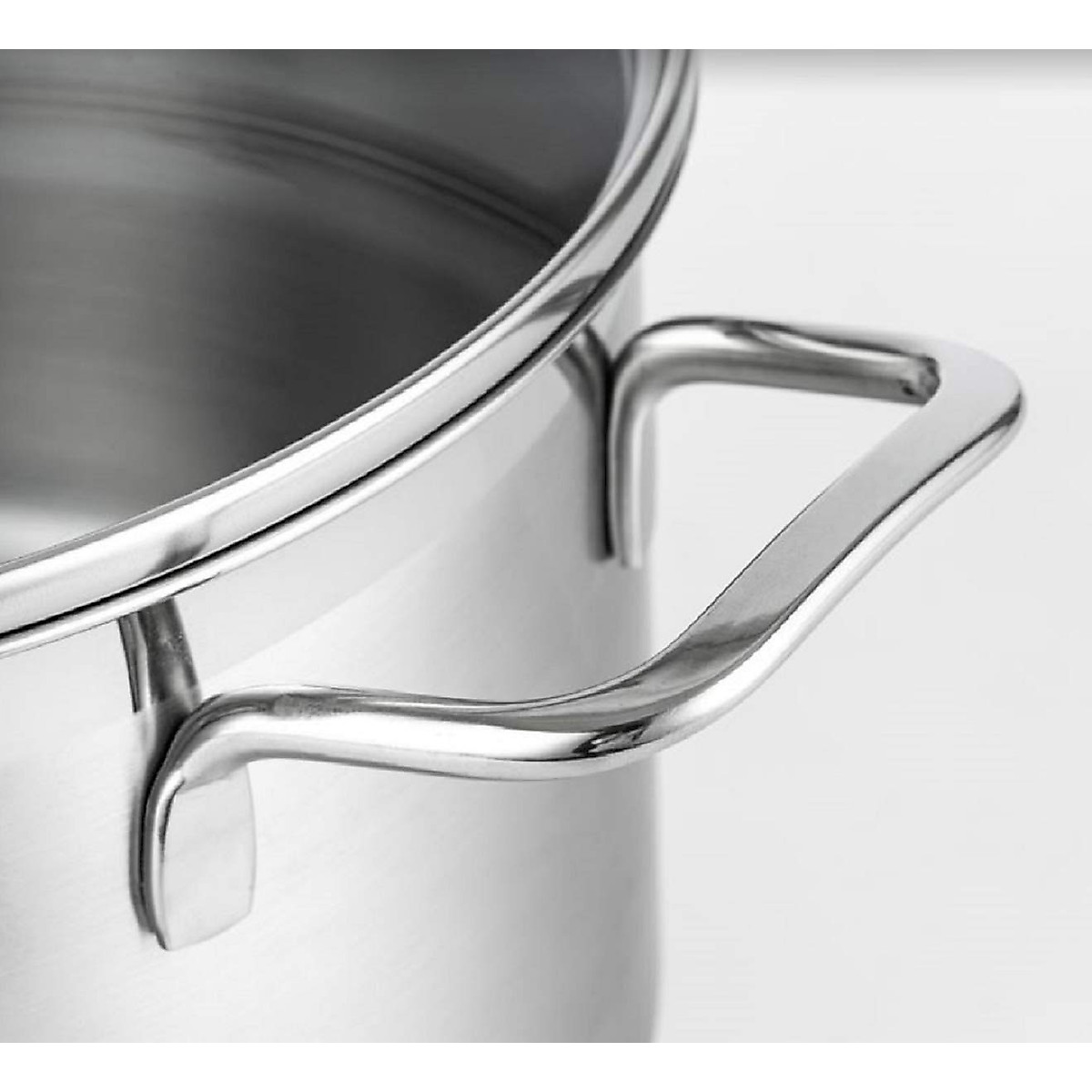 Prime Cook 4.8 qt. 18/10 Stainless Steel Soup Pot with Lid
