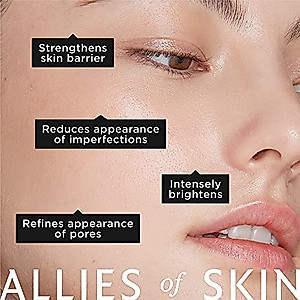 Allies of Skin Prebiotics & Niacinamide Pore Refining Booster: 10% Niacinamide, Goji Berry, Lysophosphatidic Acid. Pore Reducing Serum. Firms & Brightens. Strengthens Skin Barrier 1.7 oz / 50 ml