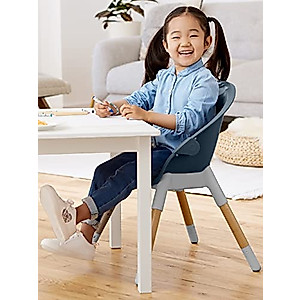 Skip Hop Baby High Chair 4 in 1 Convertible High Chair, EON, Slate Blue