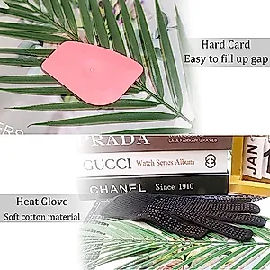 Laosh 3PCS Sublimation Tumblers Tool Kits with Tumblers Width Measurer, Heat Gloves, Mini Squeegee, Use for Heat Press Sublimation Blanks Tumblers Skinny Straight Cup