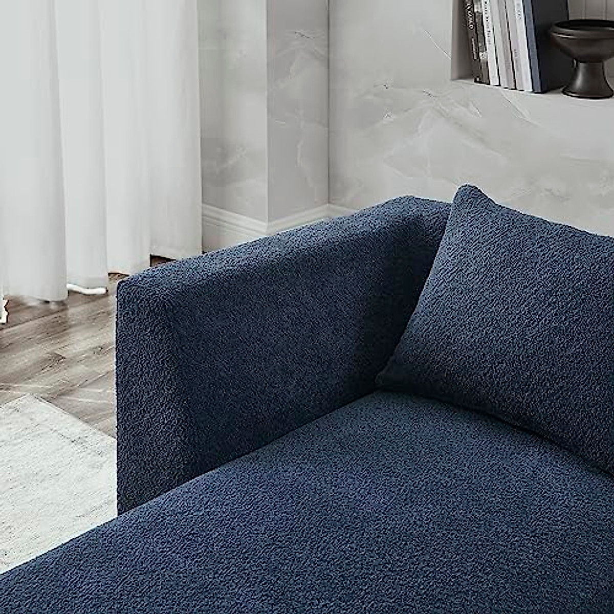 L-Shaped Comfy Cute Sectional Sofa Couch DIY Combination w/3 Single Seats and Movable Ottoman, Modern Convertible Modular Sofa&Couch Cloud Deep Seater Sofá