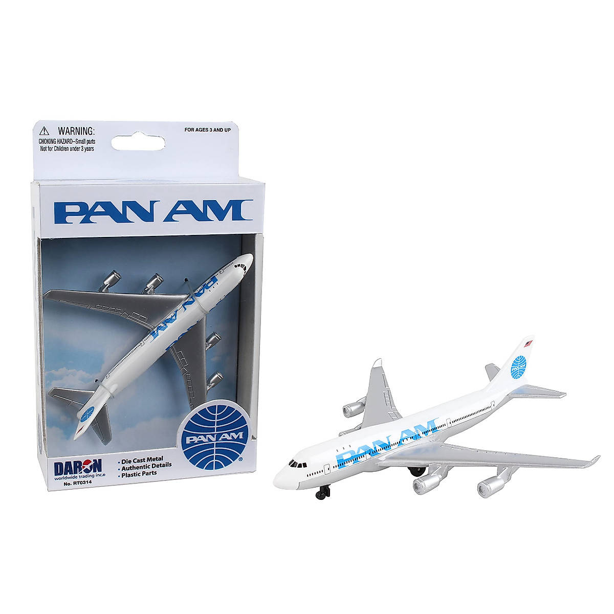 Daron Planes Pan Am Single Plane (RT0314), White