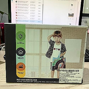 XQW Cartoon Inertia Baby Toy Cars with Storage Bag and mat, 6 Pcs Push and Go Toys, Kids Toys Car for Girls Boys, Early Educational Toys for 1 2 3 4 5 6 Year Old Boys Girls, Birthday Gift for Toddlers