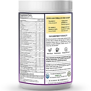 NuBest Tall Protein Powder for Kids & Teens - Whey Protein Powder - Chocolate Protein Powder Shake - Protein Drink with Probiotics, Omega 3-6-9, Vitamin D3 + K2, Calcium, Vitamin - 15 Servings