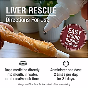 HomeoPet Liver Rescue, Natural Liver Support for Pets, 15 Milliliters