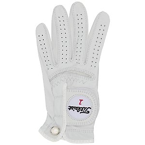 Titleist Perma Soft Golf Glove Womens Reg LH Pearl, White(Large, Worn on Left Hand)
