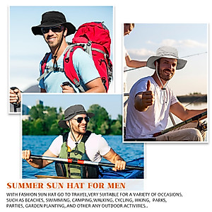 Outdoor Quick-Drying Sun Hat for Men, Summer Man Foldable Sun Protection Wide Brim Sun Hats Bucket Hats Beach Hat UPF 50+ Navy