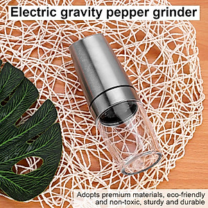 Electric Pepper Mill and Salt Grinder Automatic Stainless Steel Gravity Induction Grinding Cumin Spices Machine Kitchen Tool