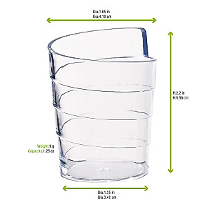 PacknWood 209MBRUBAN Spiral Design Mini Cup - 1.25oz D:1.7in H:2.2in - 300 pcs