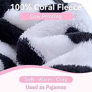 familus Cow Costume Kids Girls Boys Halloween Costumes for 9-10 Years,Warm Soft Unisex Kid Animal Cow Onesie Dress Up Costume for Play