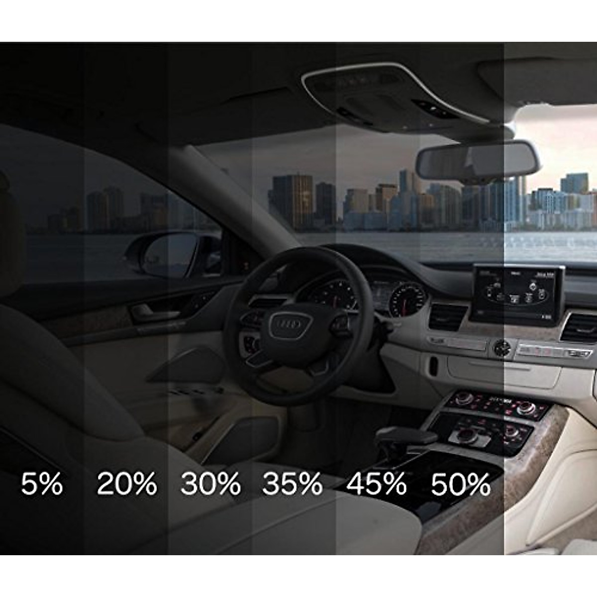 PROTINT WINDOWS 40% Shade Color 36 Inches by 10 Feet Window Tint Film Roll, for Privacy and Heat Reduction