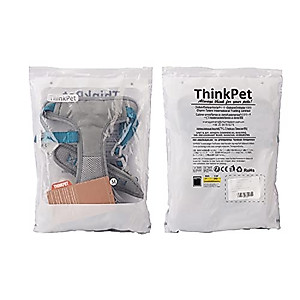 ThinkPet No Pull Harness Breathable Sport Harness with Handle-Dog Harnesses Reflective Adjustable for Medium Large Dogs,Back/Front Clip for Easy Control M Neon Orange