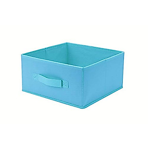 6 PCs New Home Storage Bins Organizer Fabric Boxes Shelf Basket Drawer Container (Light Blue)