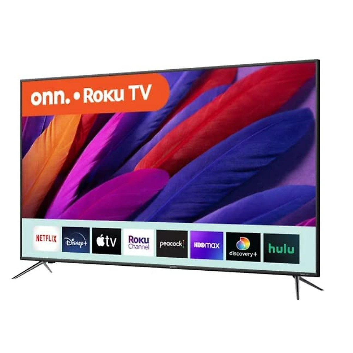 Onn 55-Inch Class 4K (2160P) Smart LED TV Compatible with Netflix, Disney+, Apple TV, HBO, Compatible with Alexa and Google Assistant - 100012586 (Renewed)