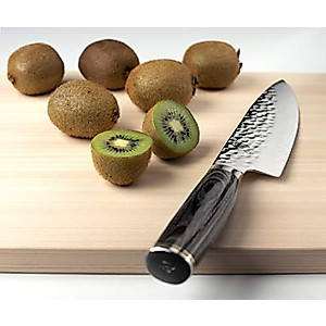 Shun Cutlery Premier Grey Chef's 8”, Thin, Light Kitchen Knife, Ideal for All-Around Food Preparation, Authentic, Handcrafted Japanese Knife, Professional Chef Knife