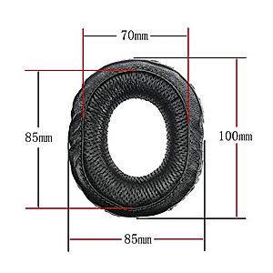 NewFantasia Replacement Earpads Compatible with Audio Technica ATH-M50x, ATH-M40x, M50S, M20x, M30x, ATH-SX1 Headphones Sheepskin Leather Memory Foam Ear Cushions