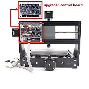 CNCTOPBAOS 1610 PRO CNC Milling Machine,with GRBL Offline Controller,3 Axis Desktop DIY Mini CNC Router Kit Engrave Carving PVC,PCB,Acrylic,Wood Cutting Engraving Machine CNC1610 Pro