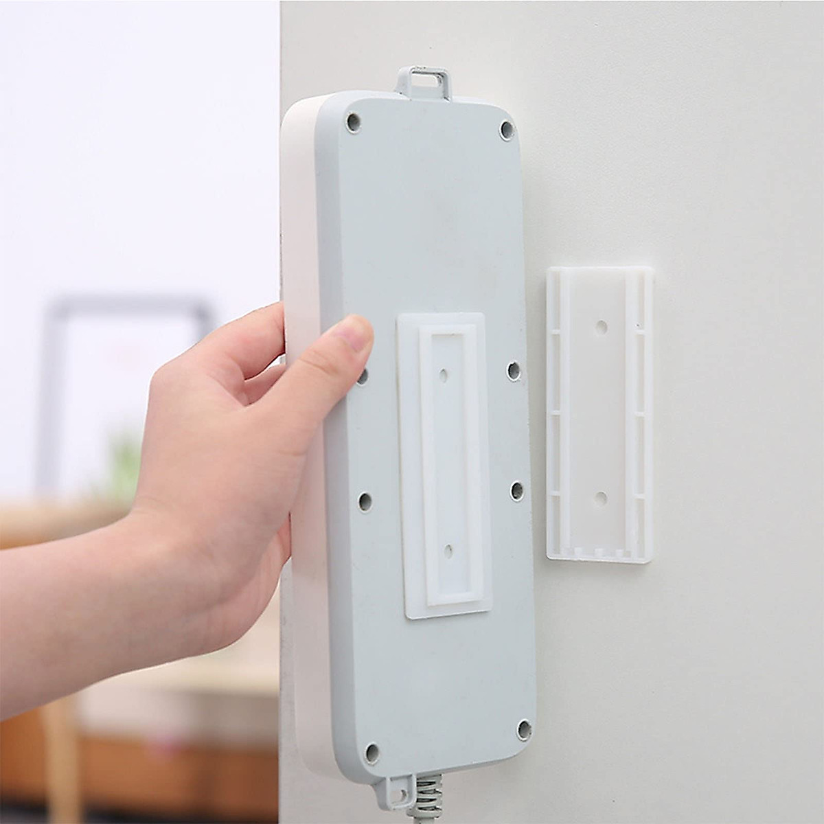 4/8Pcs Self-Adhesive Desktop Socket Fixer 2023 Adhesive Punch Free Socket Holder,Desktop Mountable Plug-in Socket Fixer Bracket Stand (8pcs-01)