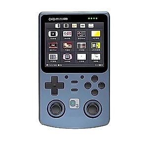 GKD Mini Plus Classic Handheld Retro Game Console 16GB+128GB with 10000 Games, 3.5-inch IPS Screen Portable Arcade Rechargeable Games Emulators for Kids and Adults (Blue)