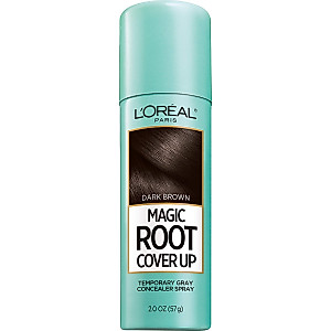 L'Oreal Paris Magic Root Cover Up Temporary Gray Concealer Spray, Dark Brown 2 oz (Pack of 6)