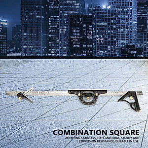 Combination Square Combination Square T Square 600mm Metal Adjustable Combination Square Right Angle Ruler Engineer Measuring Tool with Square Head