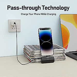 iWALK LinkPod 4 Portable Charger Power Bank 4500mAh 【3 Pack】 Small and Cute Battery Pack Compatible with iPhone 14/14Plus/13/13 Pro/13 Pro Max /12/12 Pro/12 Pro Max/11 Pro/XR/X/8/6s，Airpods and More