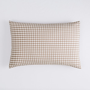 SUSYBAO Tan Gingham Duvet Cover King 100% Washed Cotton Beige Plaid Duvet Cover Set 3 Pieces 1 Checkered Grid Duvet Cover with Zipper Ties 2 Pillowcases Vintage Luxury Soft Gingham Bedding Set Durable