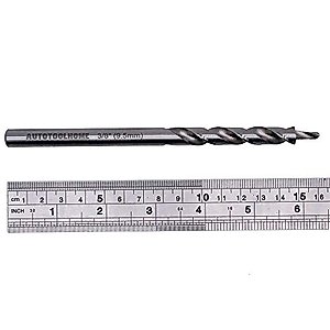 AUTOTOOLHOME 3/8" drill bit with Depth Stop Collar 6.5" Length Replacement Twist Step for Manual pocket hole Jig Master System