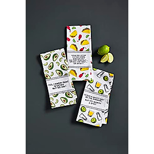 Mud Pie Fiesta Hand Towel, Guac, 16.5" x 26"