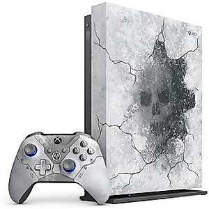 Microsoft Xbox One X 1TB Console - Gears 5 Arctic Blue Limited Edition (Games Not Included) (Renewed)