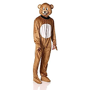 Dress Up America Brown Bear Mascot For Adults and kids, Large 12-14 (34-38" waist, 50-57" height)