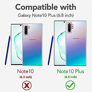 KSELF Case for Samsung Galaxy Note 10 Plus Case With Screen Protector, Full Body Protective Hybrid Dual layer Shockproof Acrylic Back Case Cover for Galaxy Note 10 Plus 5G 6.8 inch (Purple Light Blue)