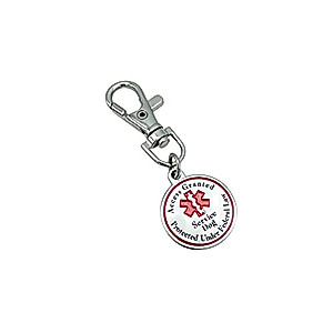 December Pets Service Dog Tag Double Sided Red Medical Alert Symbol Medal for Small Dogs Use for Collars Harness Vest Easy to Switch Pet ID