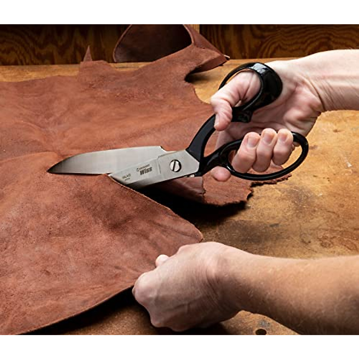 Crescent Wiss 12" Wide Blade Bent Handle Industrial Shears - W22W