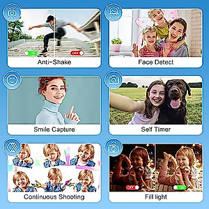 4K Digital Camera,Auto Focus 48MP Vlogging Camera for YouTube and Anti-Shake Video Camera with 3'' TPS Screen, Flash,18X Zoom Travel Portable Digital Camera with 32GB Card,2 Batteries (Black)