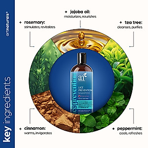 artnaturals Lice Prevention Conditioner (16 Fl Oz / 473ml) - with Rosemary & Tea Tree - Shield for Adults & Kids - Safe for Daily Use - Sulfate & Paraben Free - All Hair Types