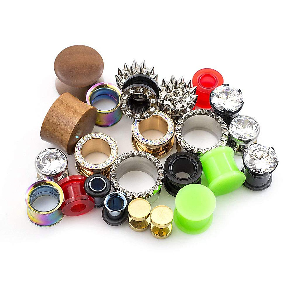 BodyJewelryOnline Ear Gauges Plugs and Tunnels Ear Stretcher Expander 00g (10 mm) 316L Stainless Steel Screw Ear Plug Piercing Jewelry