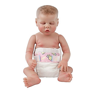 CHAREX Baby Doll Diapers Pack - 30 Pieces Newborn Dolls Diapers Refill, Doll Accessories Fits 18-24 Inch Reborn Dolls for Ages 3+