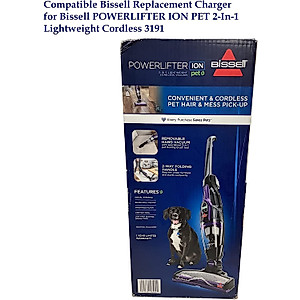 Replacement Charger for Bissell 3061 3190 3190A 31902 PowerSwift Ion Pet 3191 3191C 10.8V Lithium-ion Battery Cordless Vacuum14V 0.8A 2-in-1 Cordless Stick Vacuum E-Tek ZD12D140080US