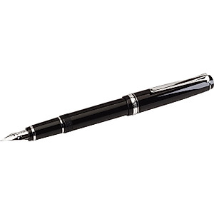 Pilot Namiki Falcon Collection Fountain Pen, Black with Rhodium Accents, Soft Extra Fine Nib (60740)