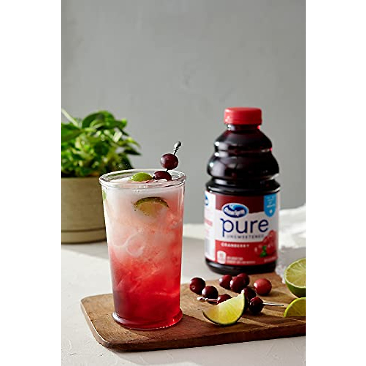 Ocean Spray 100% Pure Cranberry Juice, 32 Ounce (Pack of 8)