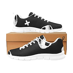 ANANGTEE Halloween Spooky Skull Womens Sneakers Fashion Casual Comfortable Lightweight Breathable Arch Support Slip On Non-Slip Tennis Shoes Walking Shoes US7