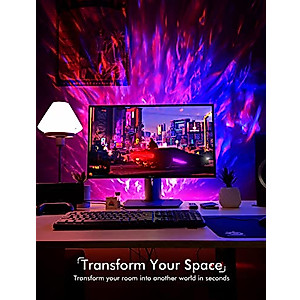 Rossetta Star Projector, Galaxy Projector for Bedroom, Space Dog Galaxy Light Projector LED Desk Lamp with Bluetooth Speaker and White Noise, Night Light for Kids Adults Game Room Decor, Home Office