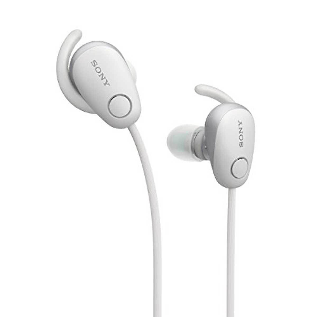 Sony SP600N Wireless Noise Canceling Sports In-Ear Headphones, White (WI-SP600N/W)